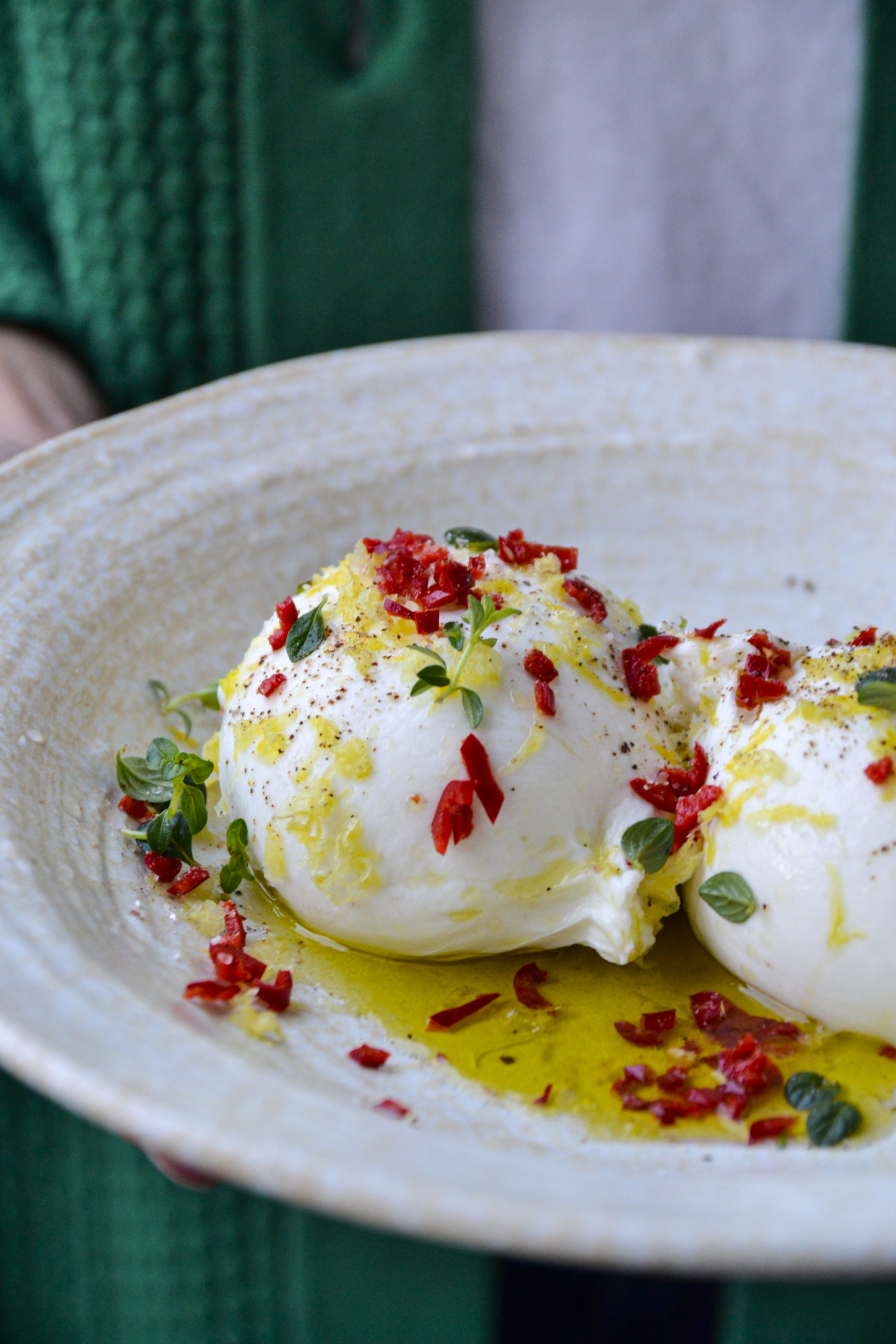Simple comme de la burrata au piment, citron et origan – La cuisine c ...